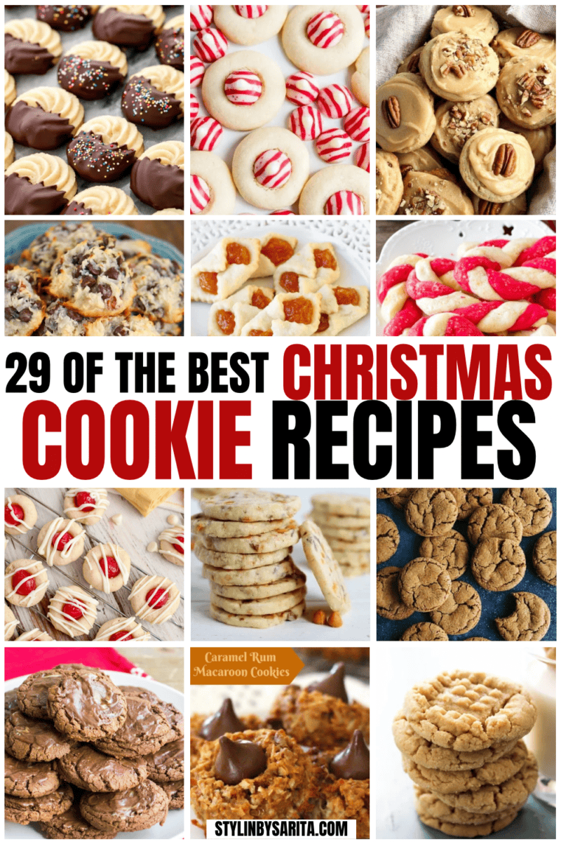 29 Of The Most Delicious Christmas Cookie Recipes - Stylin by Sarita