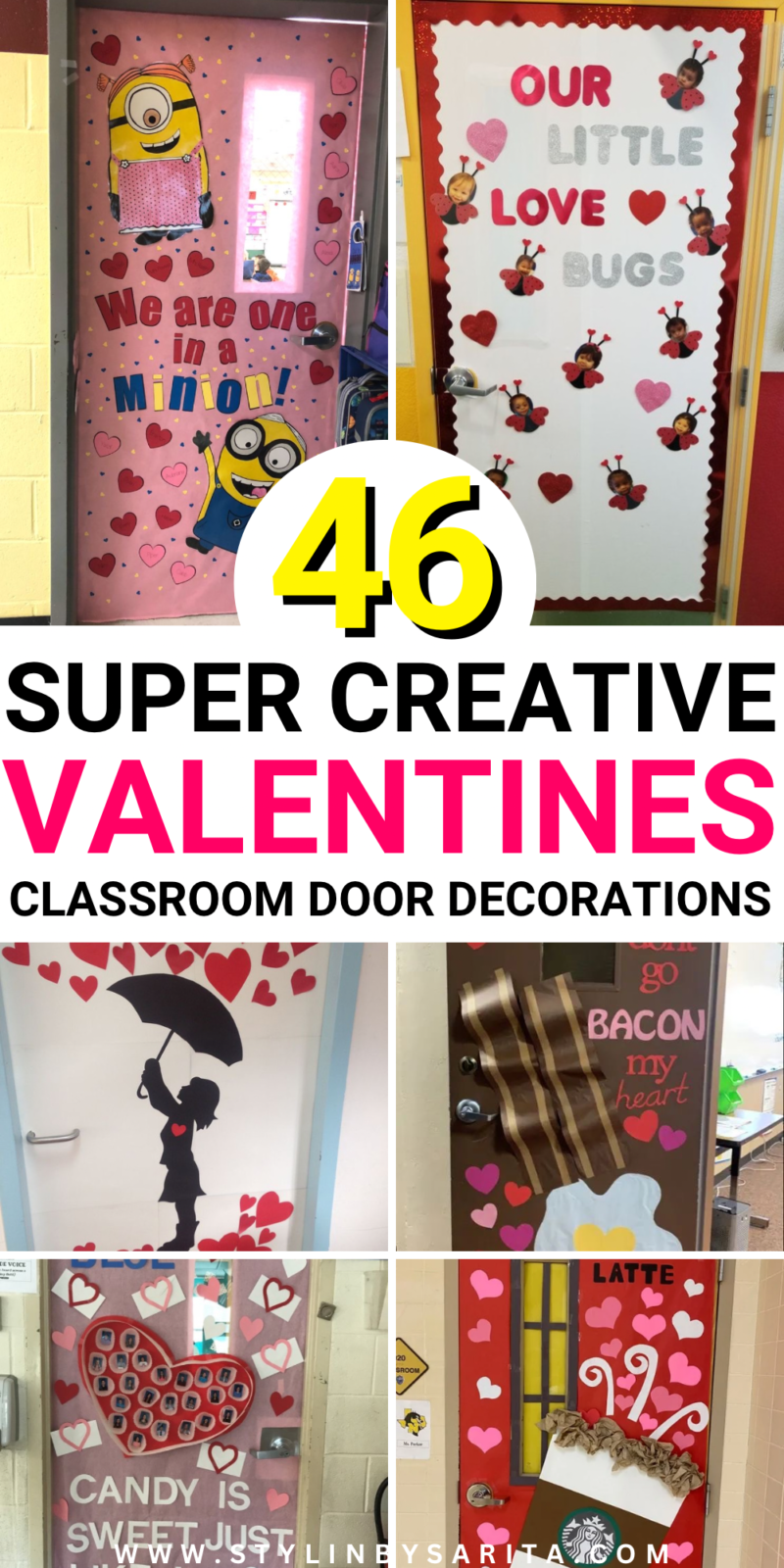 46 CREATIVE VALENTINE'S DAY DOOR DECORATIONS - Stylin by Sarita
