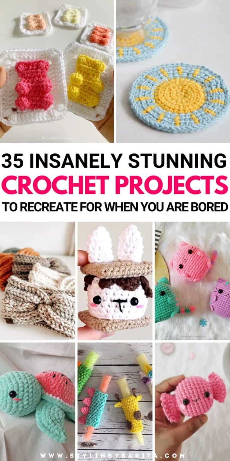 35 FUN DIY CROCHET PATTERNS TO RECREATE - Stylin by Sarita