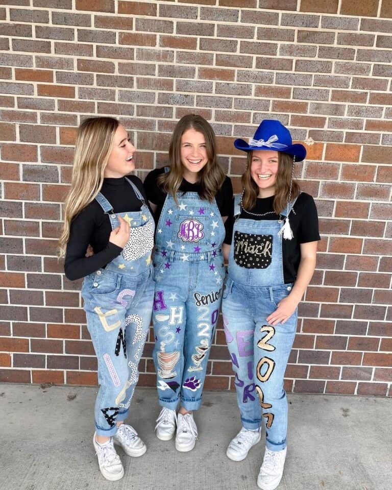 27 CUTE AND CREATIVE SENIOR OVERALLS IDEAS TO DIY - Stylin by Sarita