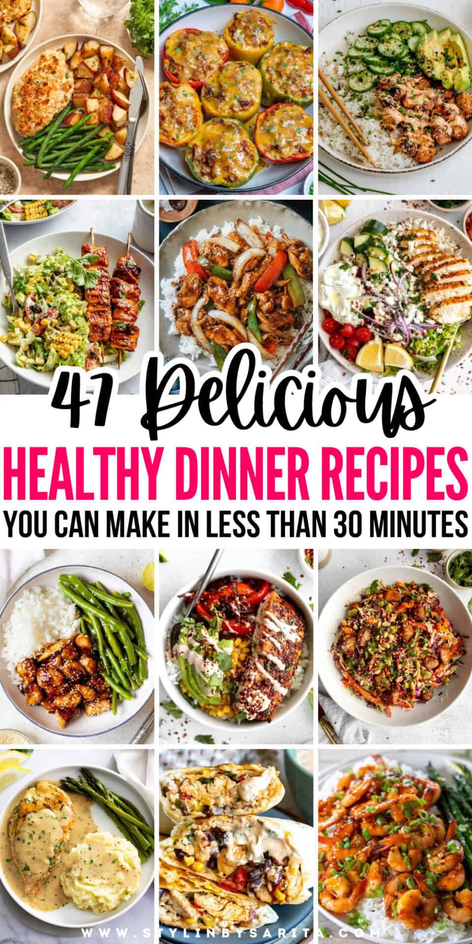 47 TASTY, EASY, AND HEALTHY DINNER RECIPES TO TRY - Stylin by Sarita