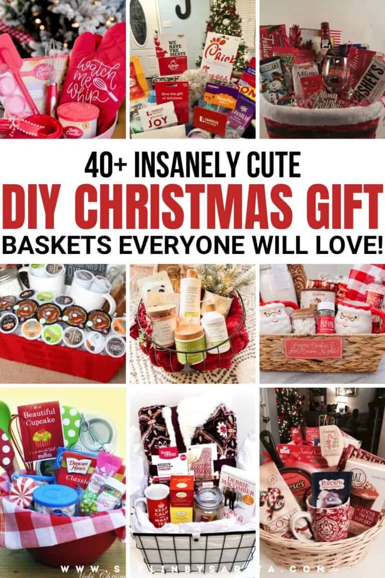 40+ THOUGHTFUL DIY CHRISTMAS GIFT BASKET IDEAS - Stylin by Sarita