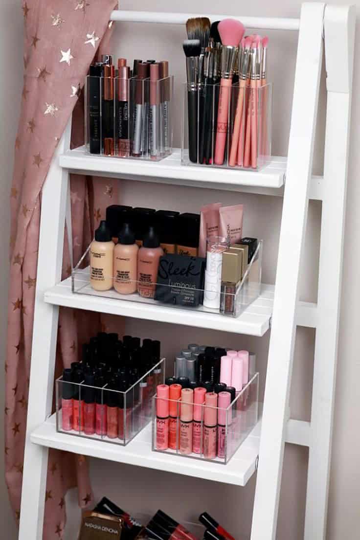 32 INSANELY CUTE MAKEUP ORGANIZATION IDEAS - Stylin by Sarita