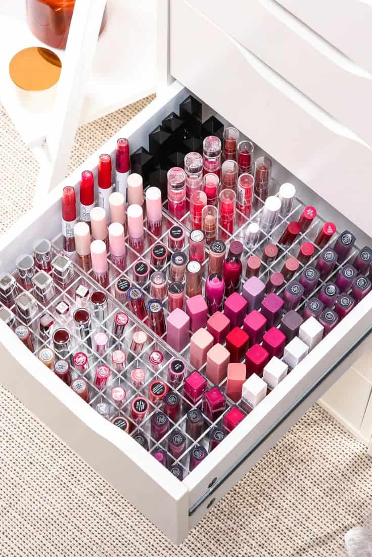 32 INSANELY CUTE MAKEUP ORGANIZATION IDEAS - Stylin by Sarita