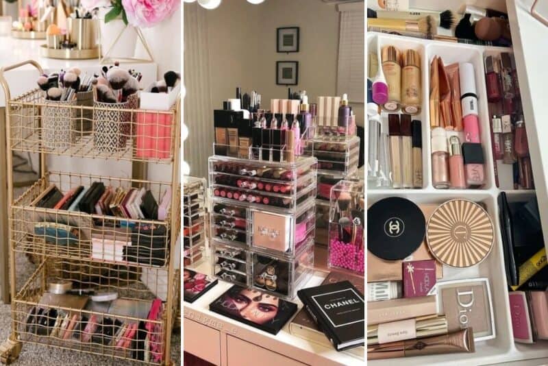 32 INSANELY CUTE MAKEUP ORGANIZATION IDEAS - Stylin by Sarita