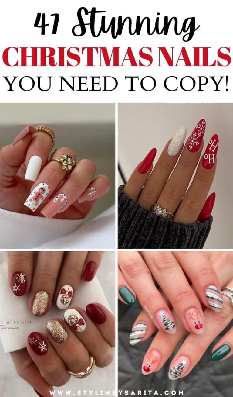 47 IRRESISTIBLE CHRISTMAS NAILS YOU'LL WANT TO COPY - Stylin by Sarita