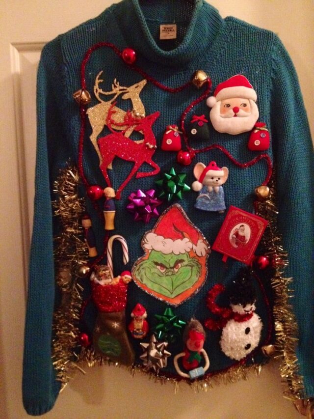 27 OF THE CUTEST DIY UGLY CHRISTMAS SWEATER IDEAS - Stylin by Sarita