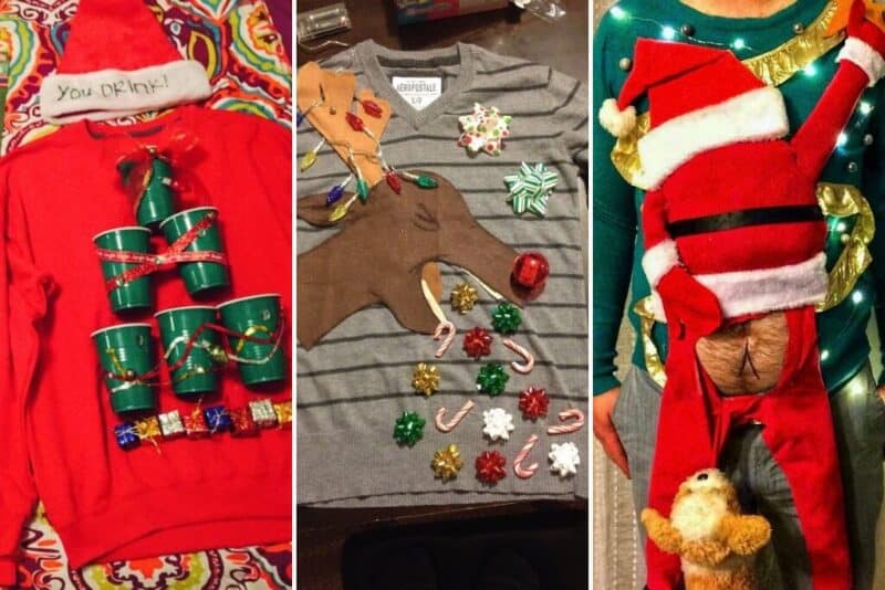 27 OF THE CUTEST DIY UGLY CHRISTMAS SWEATER IDEAS - Stylin by Sarita