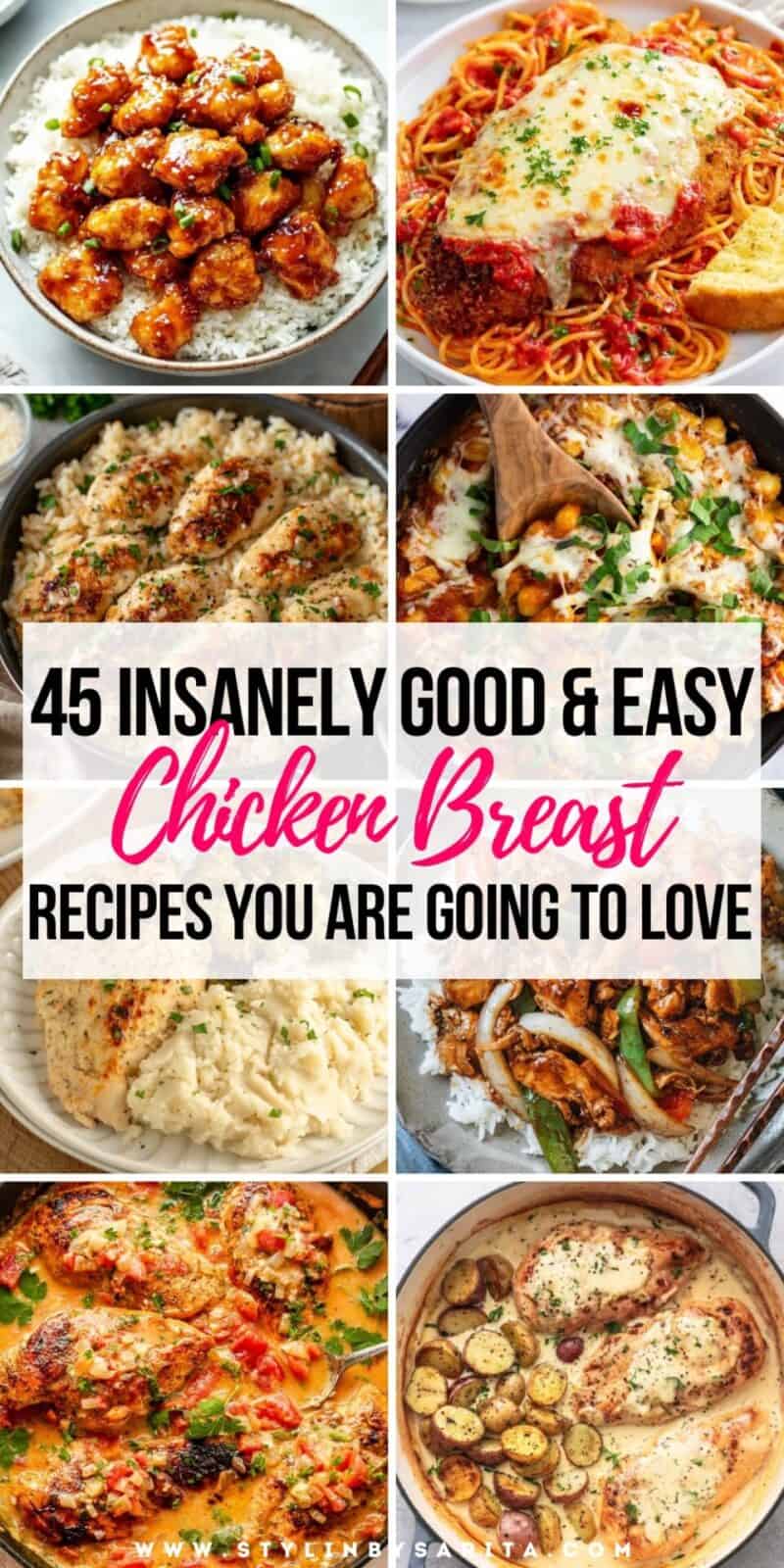 45 INSANELY GOOD CHICKEN BREAST DINNER IDEAS - Stylin by Sarita