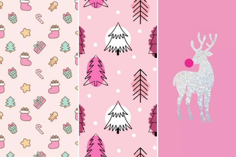 35 CUTEST PINK CHRISTMAS BACKGROUNDS YOU'LL LOVE - Stylin by Sarita