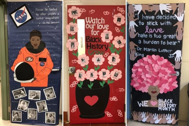 33 MEANINGFUL BLACK HISTORY MONTH DOOR DECORATIONS - Stylin by Sarita