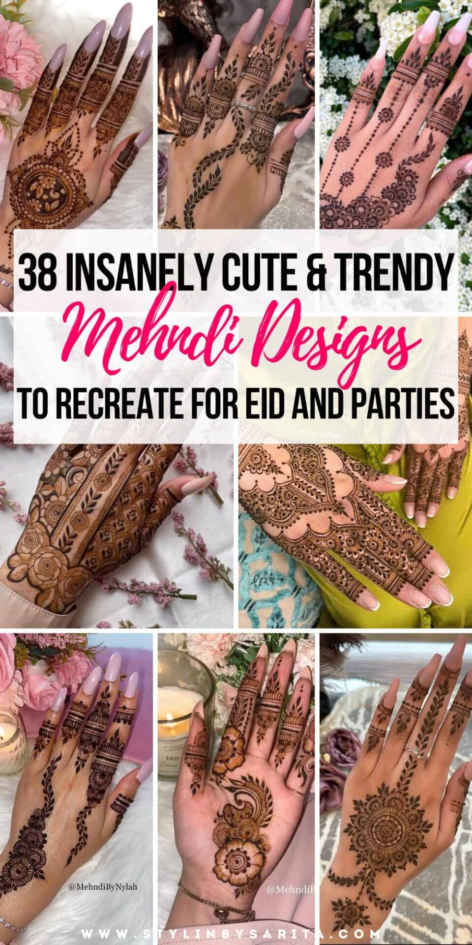 38 HENNA TATTOO DESIGNS FOR EID AND PARTIES - Stylin by Sarita