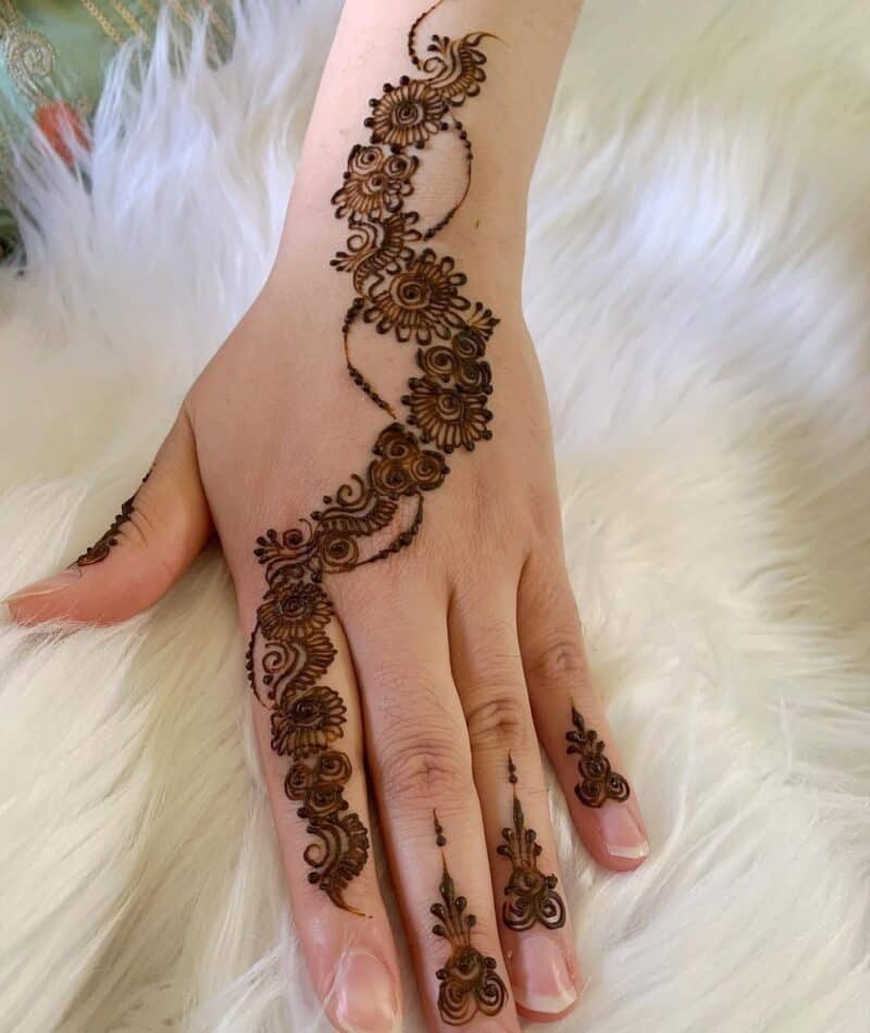 37 INSANELY CUTE SIMPLE MEHNDI DESIGNS - Stylin by Sarita