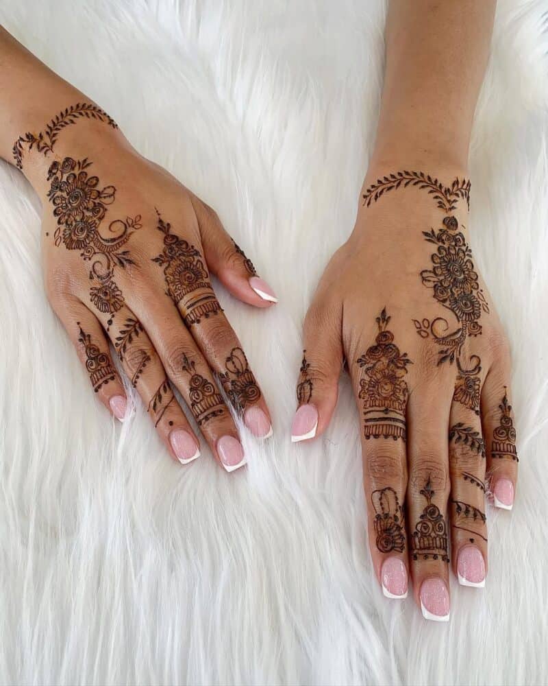 37 INSANELY CUTE SIMPLE MEHNDI DESIGNS - Stylin by Sarita