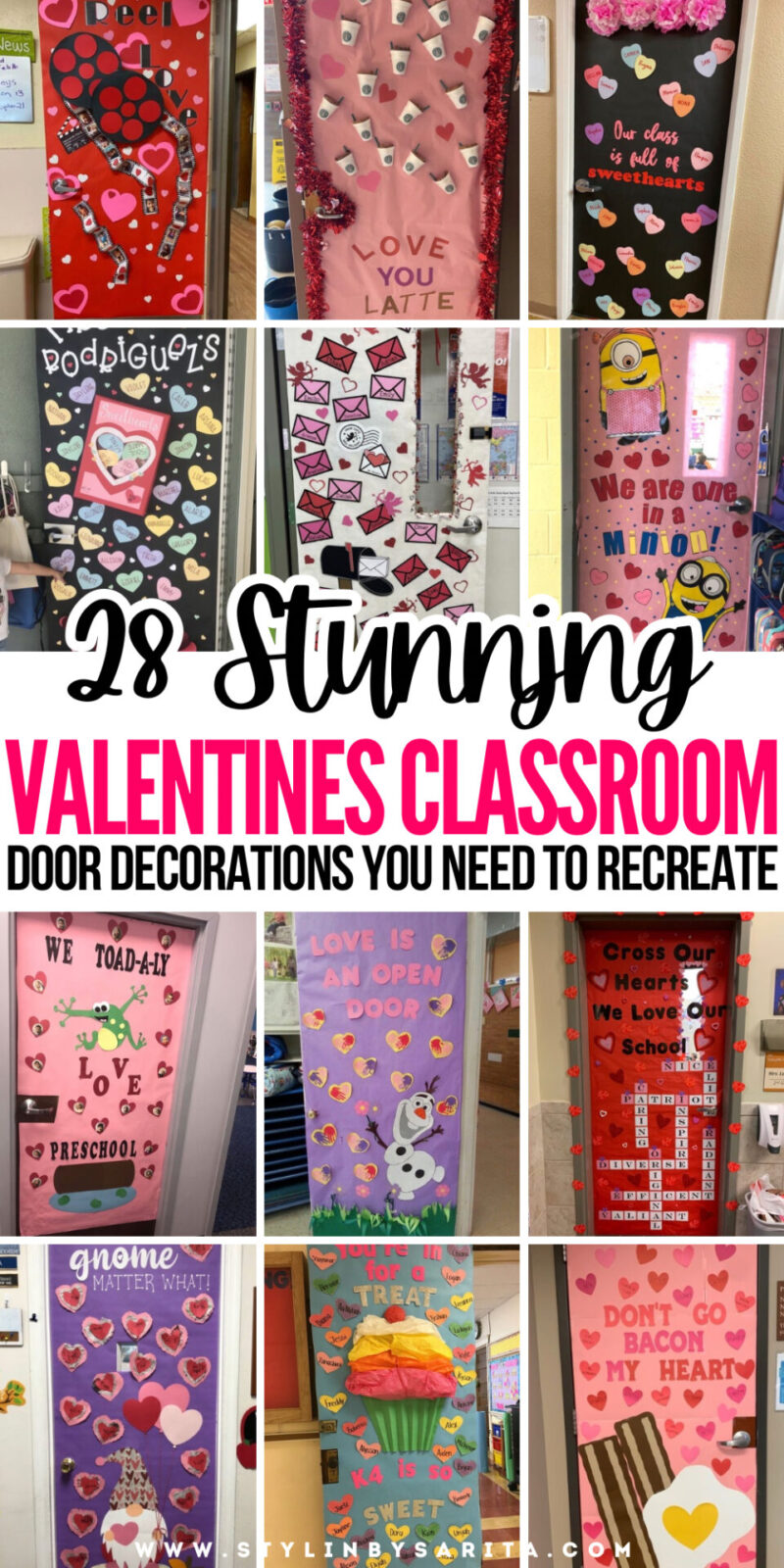 28 SUPER CUTE VALENTINES DOOR DECORATING IDEAS - Stylin by Sarita