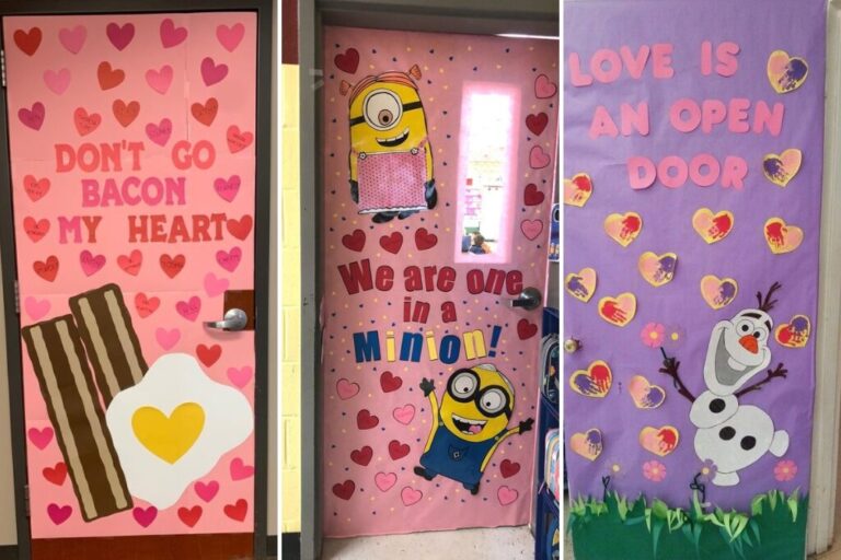 28 SUPER CUTE VALENTINES DOOR DECORATING IDEAS - Stylin by Sarita