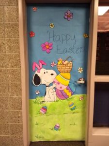 22 INSANELY CUTE EASTER DOOR DECORATIONS TO COPY - Stylin by Sarita
