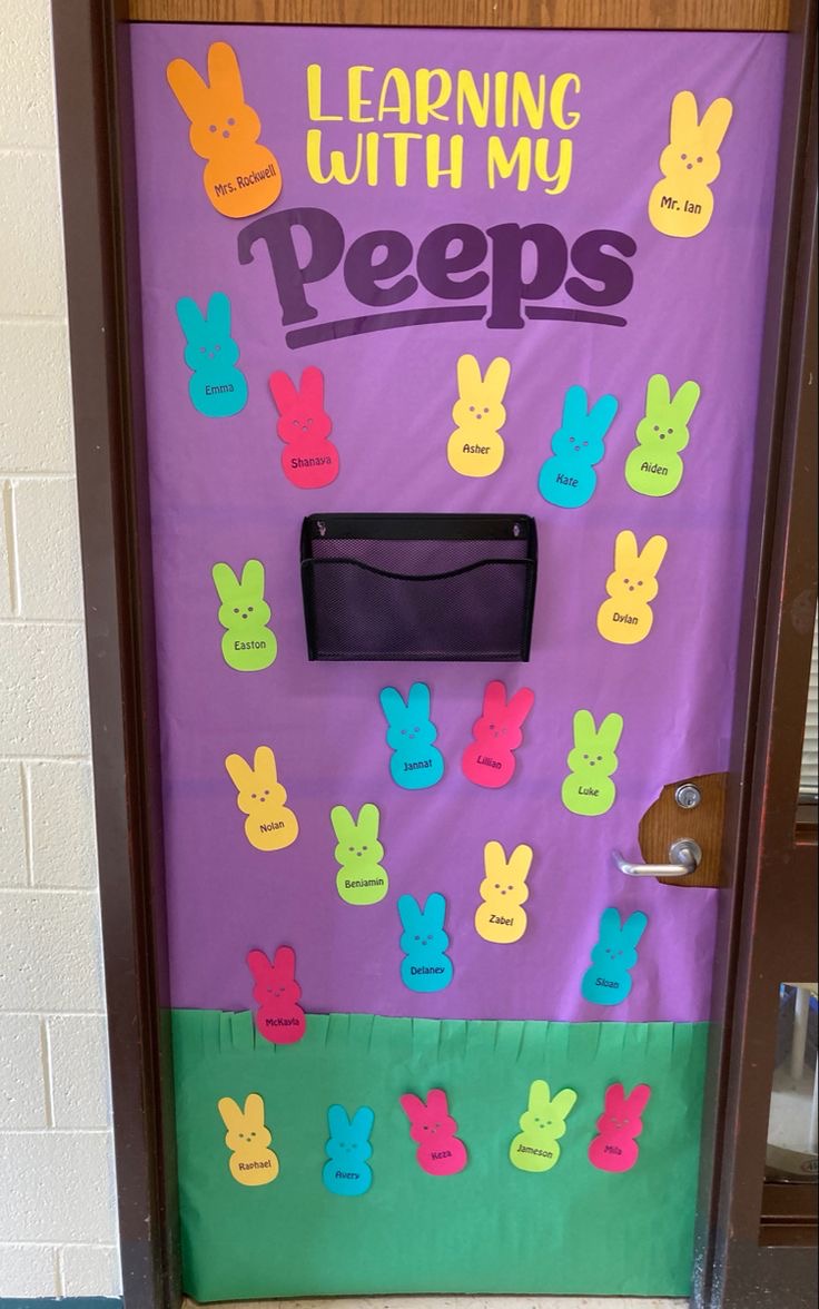 22 INSANELY CUTE EASTER DOOR DECORATIONS TO COPY - Stylin by Sarita