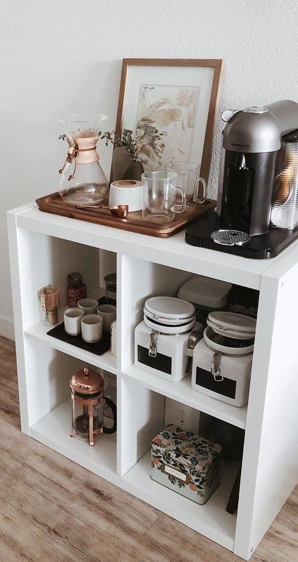 21 INSANELY CUTE AND CREATIVE DIY COFFEE NOOK IDEAS - Stylin by Sarita