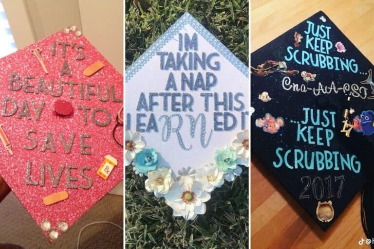34 INSANELY CUTE NURSE GRADUATION CAP IDEAS - Stylin by Sarita