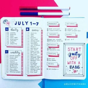 42 CUTEST BULLET JOURNAL IDEAS FOR JULY YOU'LL LOVE - Stylin by Sarita