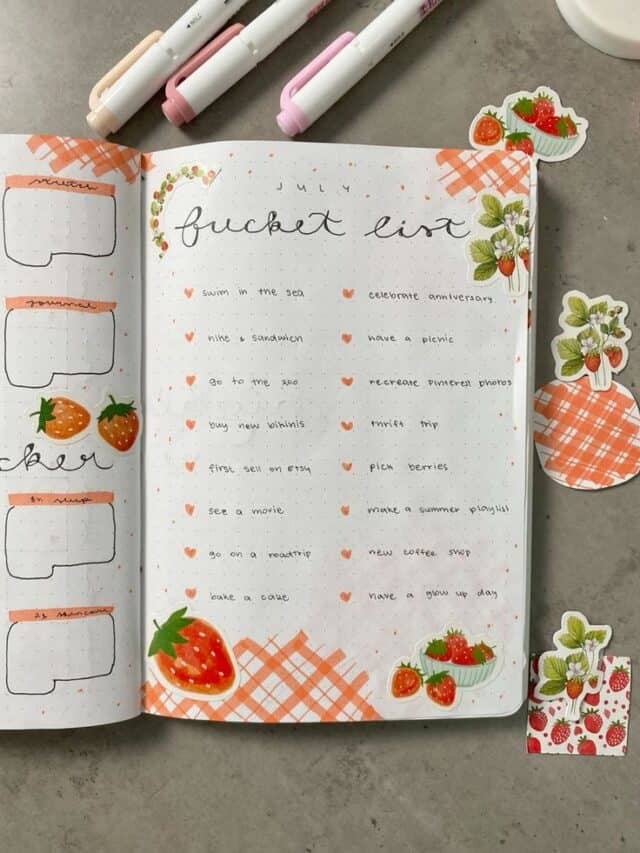 42 CUTEST BULLET JOURNAL IDEAS FOR JULY YOU'LL LOVE - Stylin by Sarita