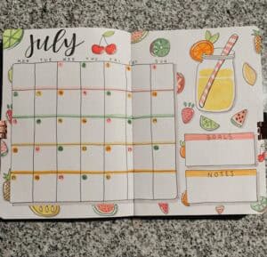 42 CUTEST BULLET JOURNAL IDEAS FOR JULY YOU'LL LOVE - Stylin by Sarita