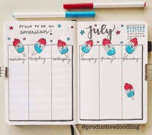 42 CUTEST BULLET JOURNAL IDEAS FOR JULY YOU'LL LOVE - Stylin by Sarita
