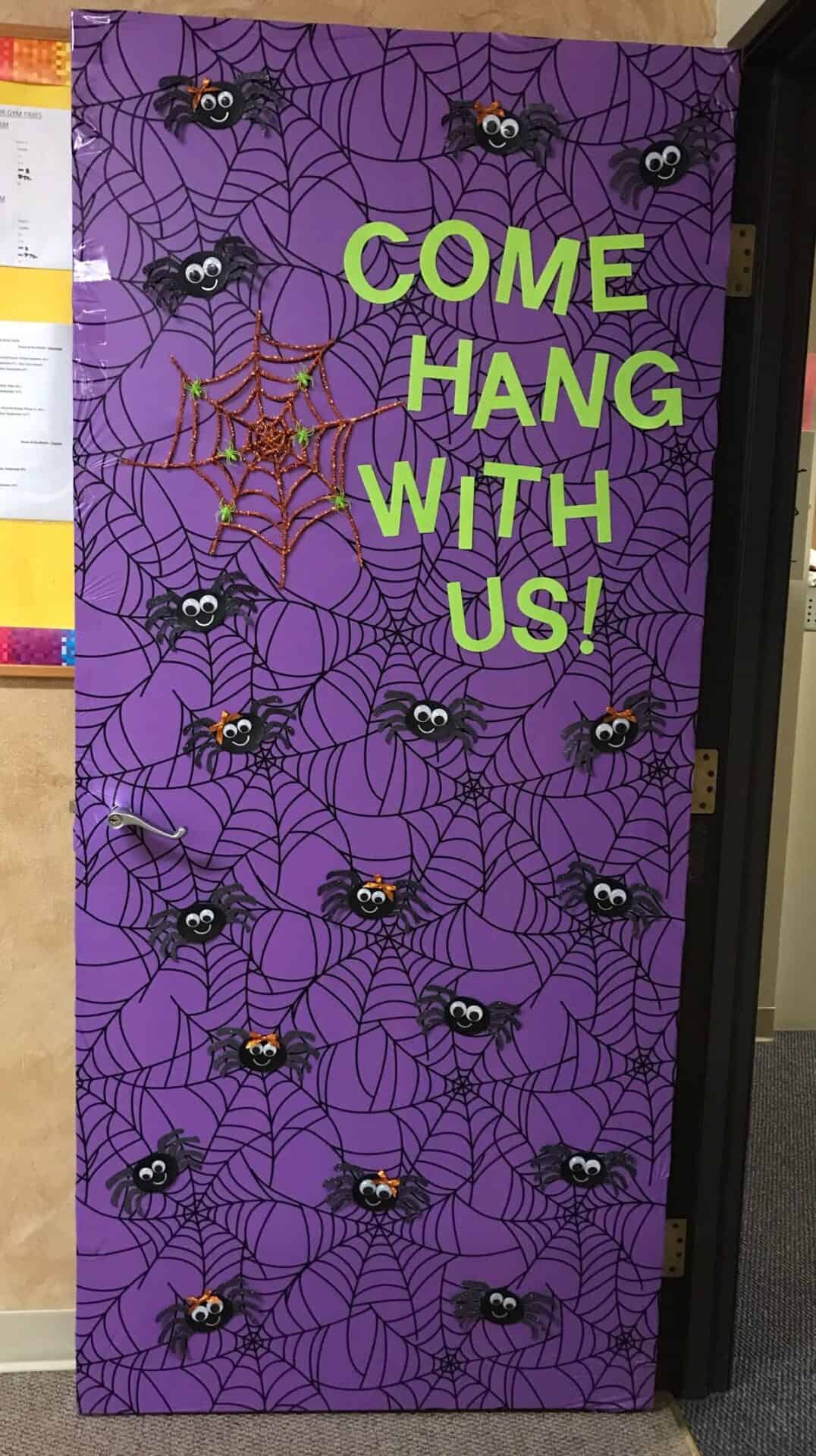 37 SPOOKY AND CUTE HALLOWEEN DOOR DECORATIONS - Stylin by Sarita